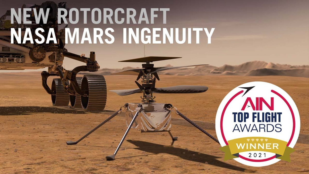 NASA Mars Ingenuity Wins Top Flight Award for Best New Rotorcraft ...