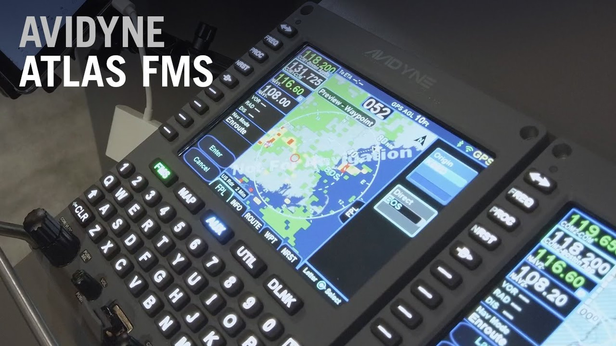 Avidyne Atlas FMS Upgrades Flight Decks in Older Business Aircraft | Aviation International News