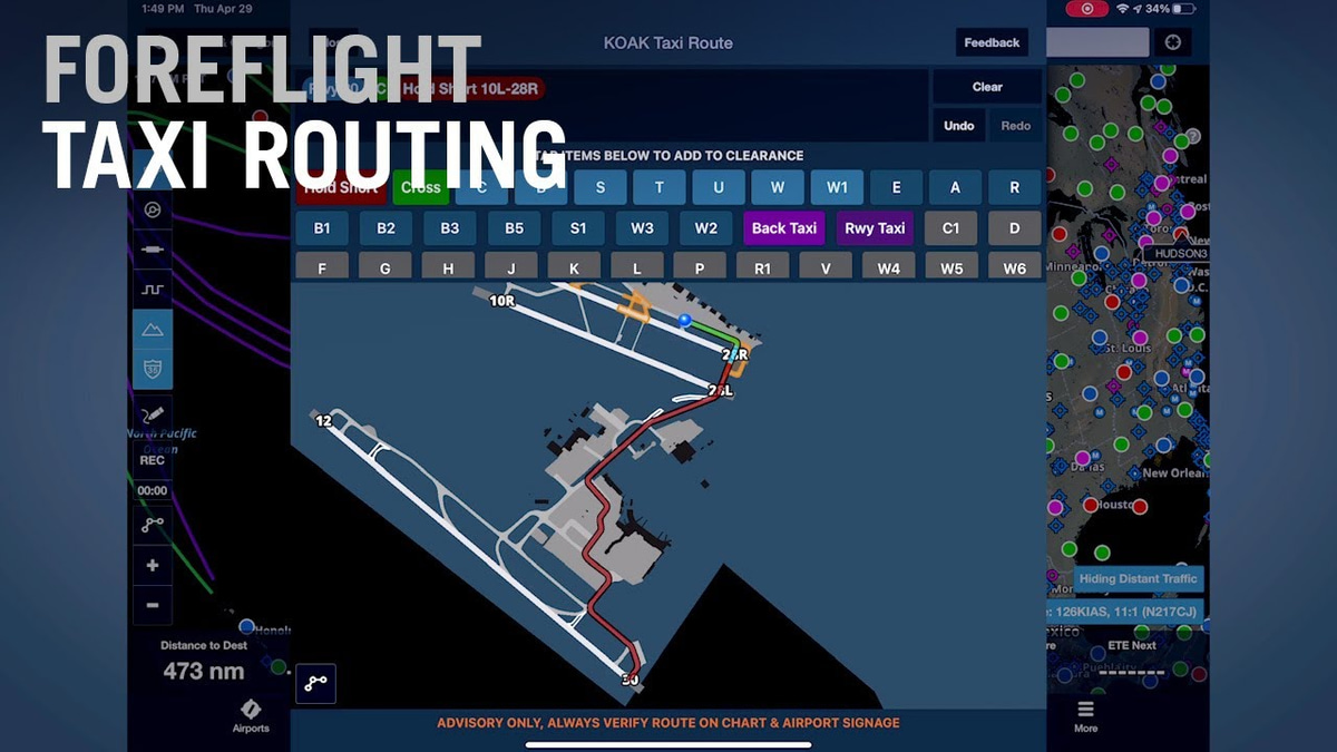 ForeFlight Introduces Taxi Routing on Airport Map | Aviation ...