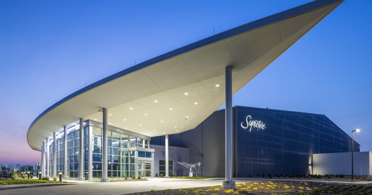 Signature Aviation's New FBO in Des Moines, Iowa, Spreads Wings ...