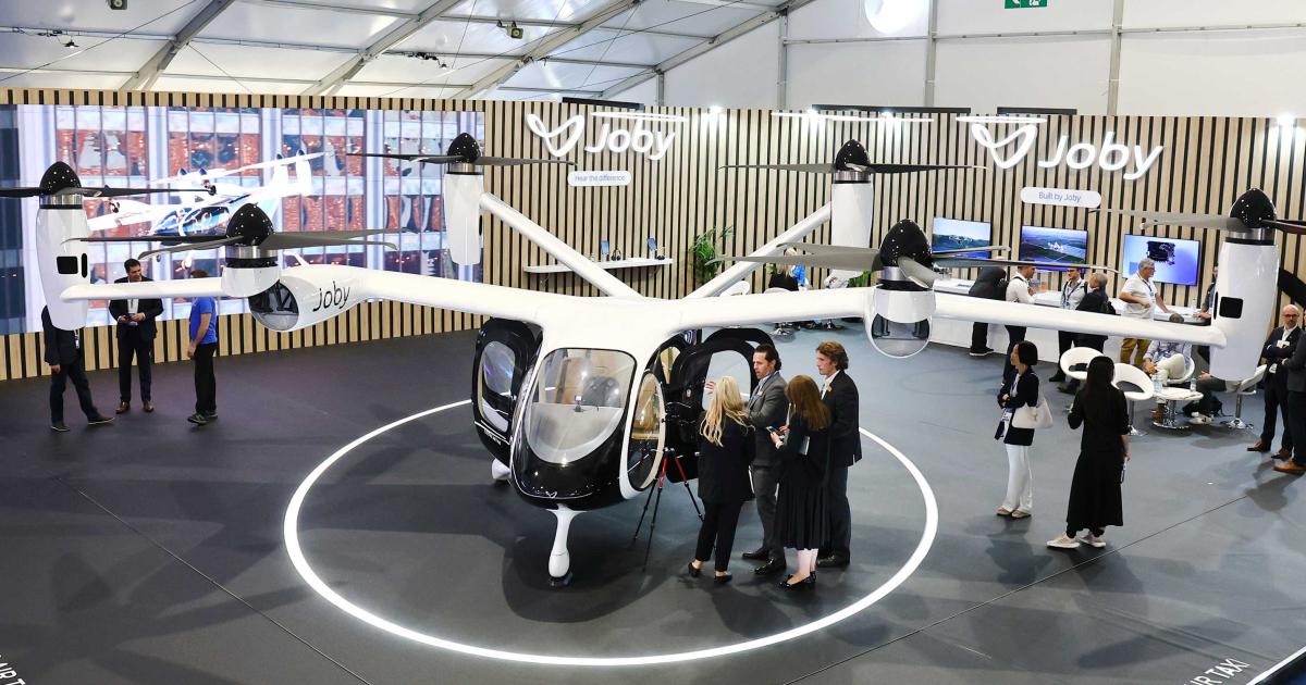 Joby’s Electric Air Taxi Makes European Debut | Aviation International News