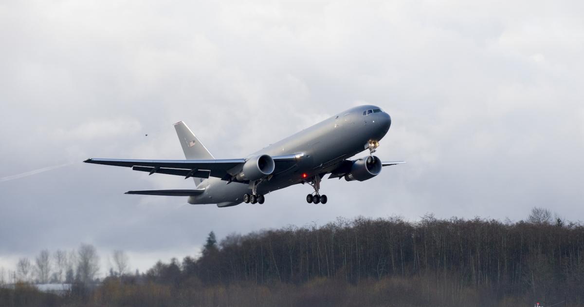 Boeing Completes First Flight of 767-2C Tanker Prototype | Aviation ...
