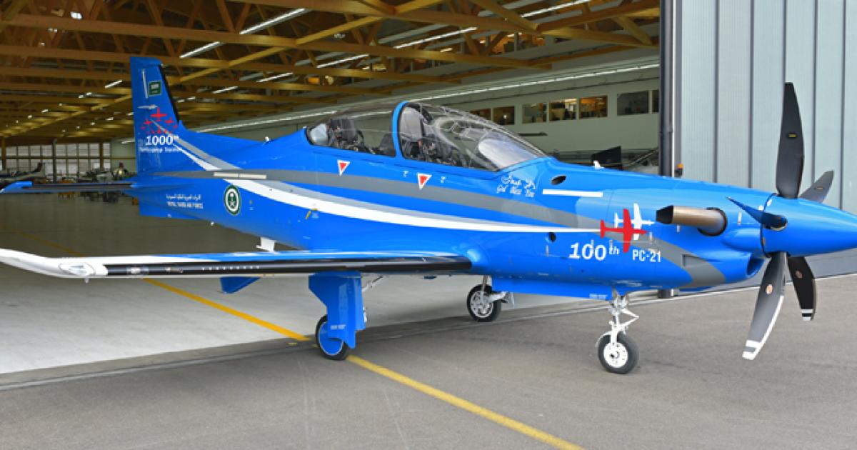 Pilatus Rolls Out 100th PC-21 | Aviation International News