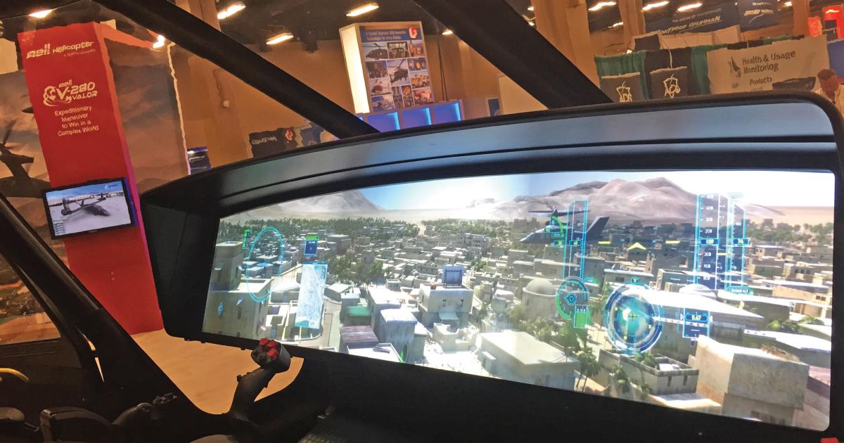 Bell Unveils Single-screen V-280 Cockpit | Aviation International News