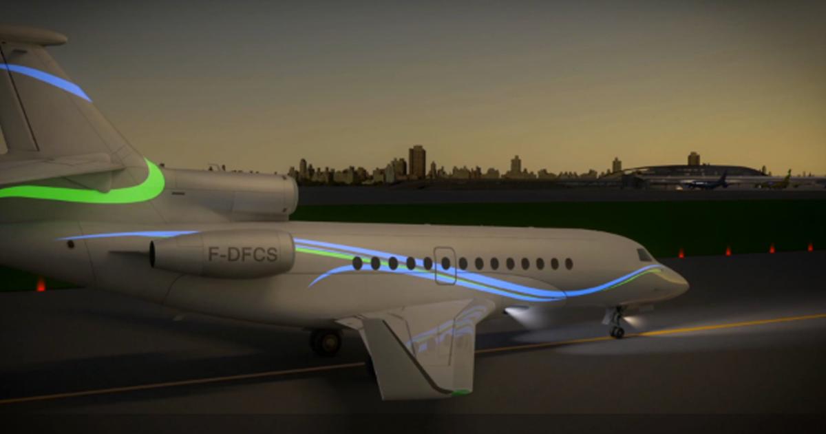 Aircelle Electro-Luminescent Displays Make Bizjets Glow | Aviation ...