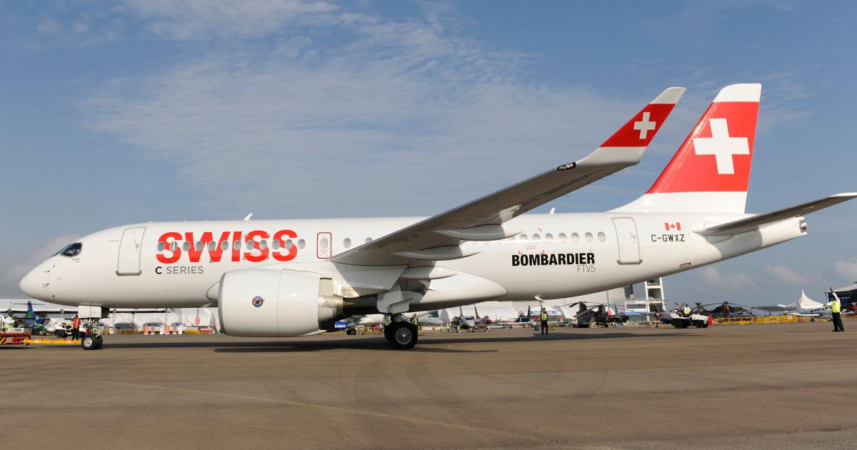 Bombardier C Series On Track for 2016 Certification, Delivery ...