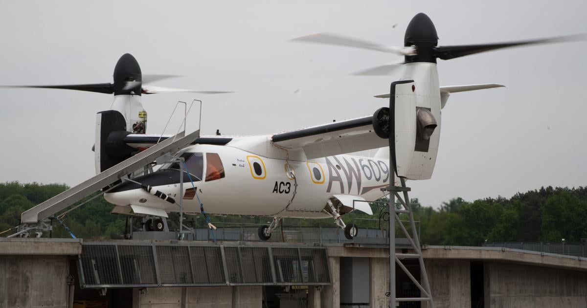 Third AW609 Enters Flight-test Program | Aviation International News