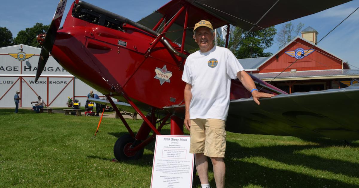 Freshly Restored 1928 Gipsy Moth New to AirVenture | Aviation ...