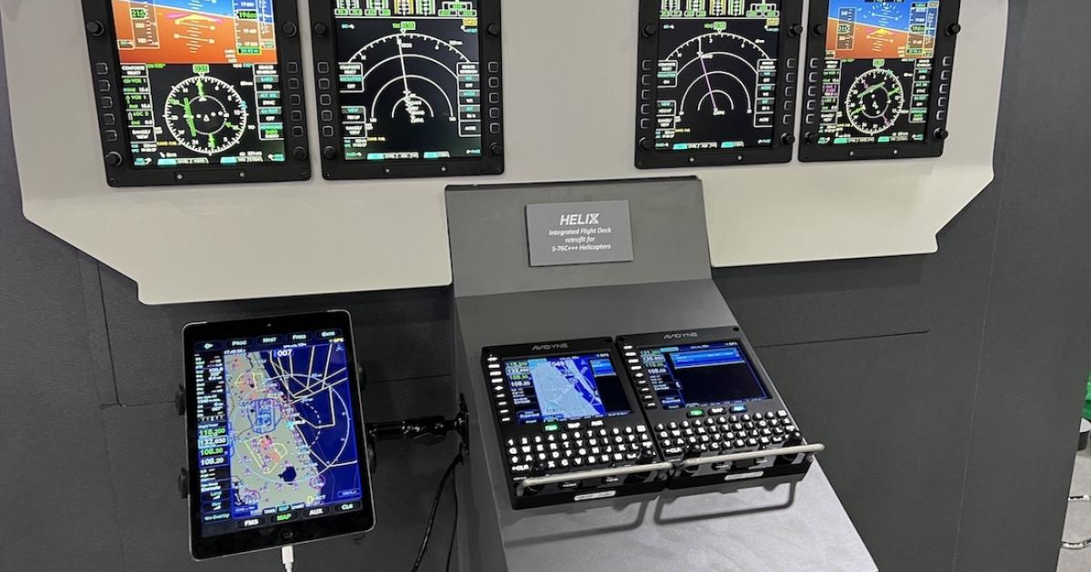 Avidyne and IS&S Unveil Helix Helicopters Avionics Upgrade | Aviation ...