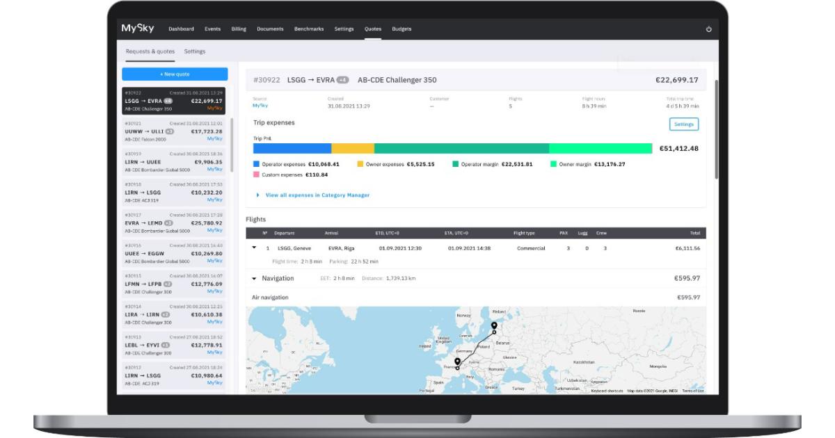 MySky Adds Auto-quoting Capability for EMEA Business Aircraft Charter ...