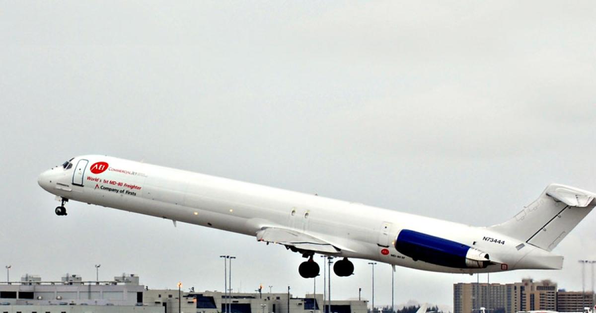 First MD-80 Freighter Set To Fly in U.S. | Aviation International News